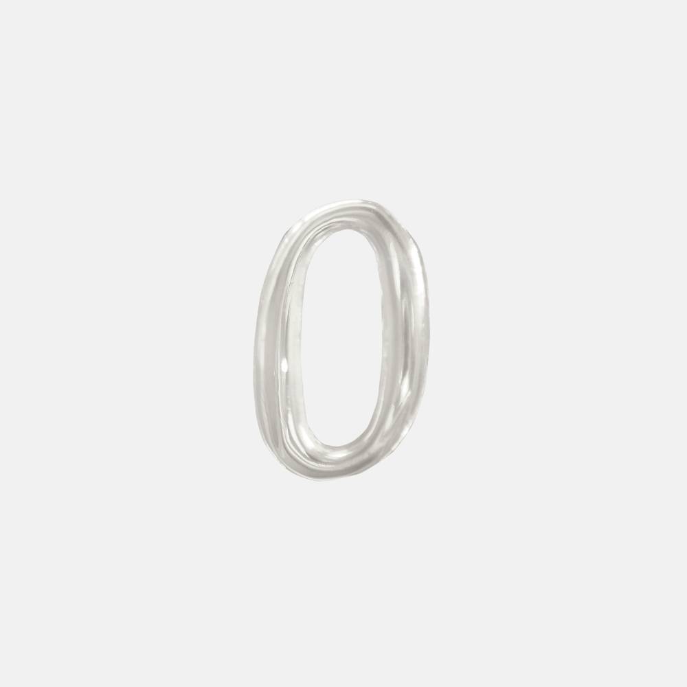 iZi Numbers – White Gold – iZi Tooth Jewellery